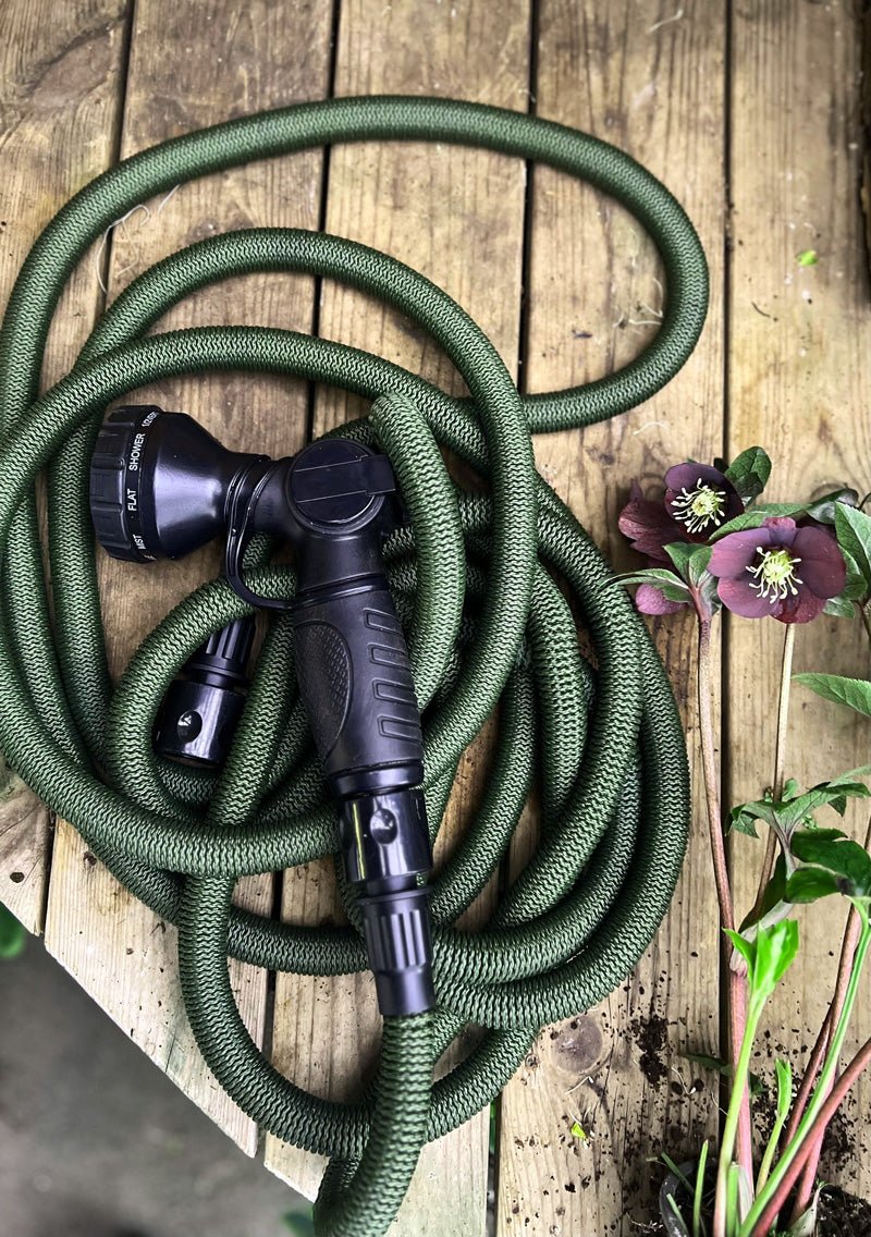 Garden Hose Deluxe Set 15m or 25m Green - by Benson