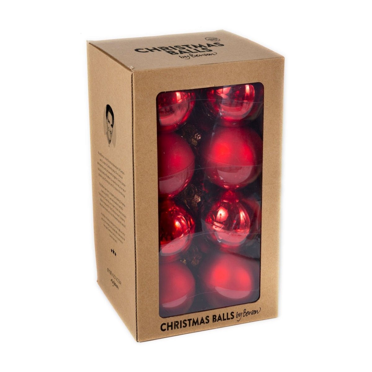 Red Christmas Balls in 16-Pack - Shiny and Matt Finish