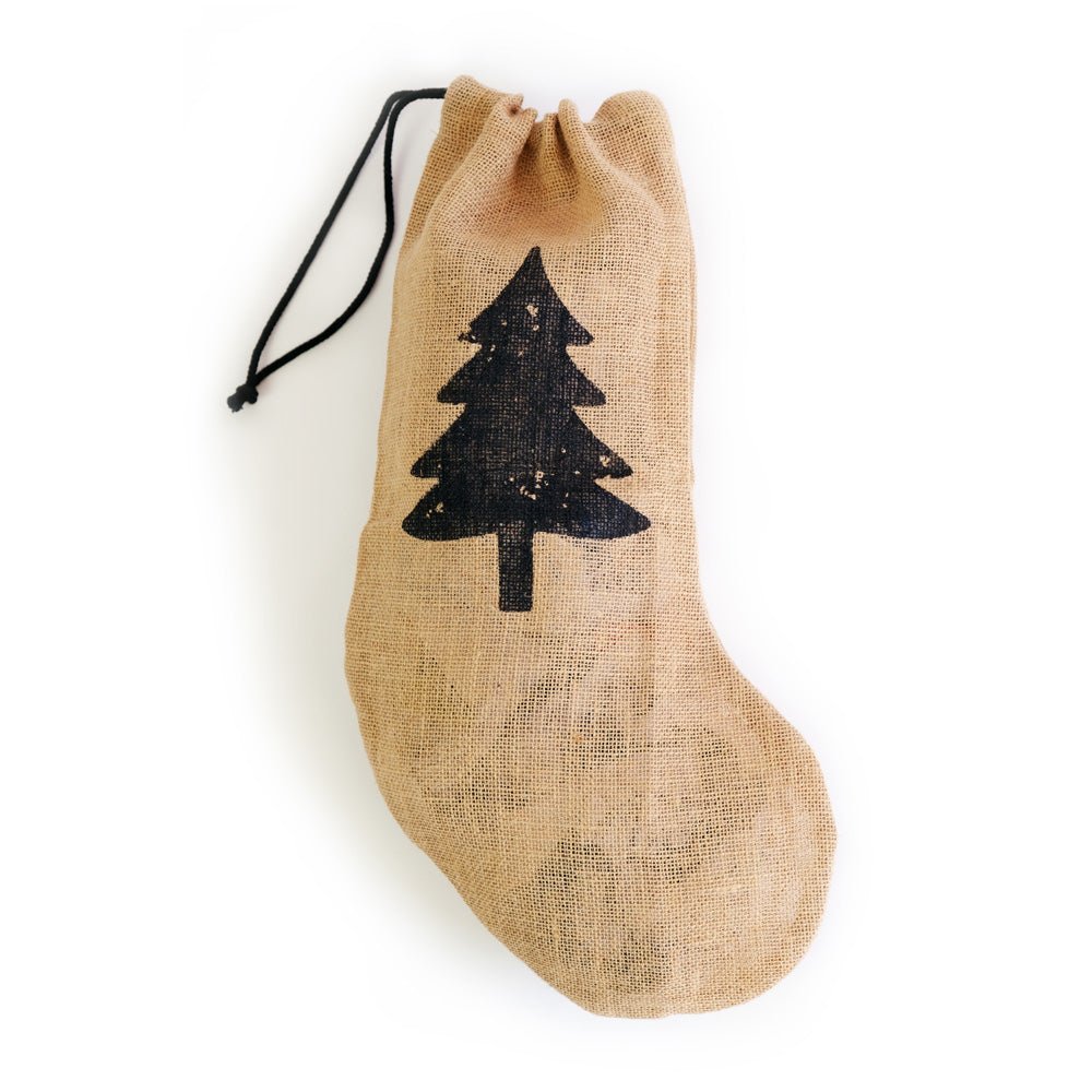 Christmas stocking - Natural jute - Perfect for small gifts