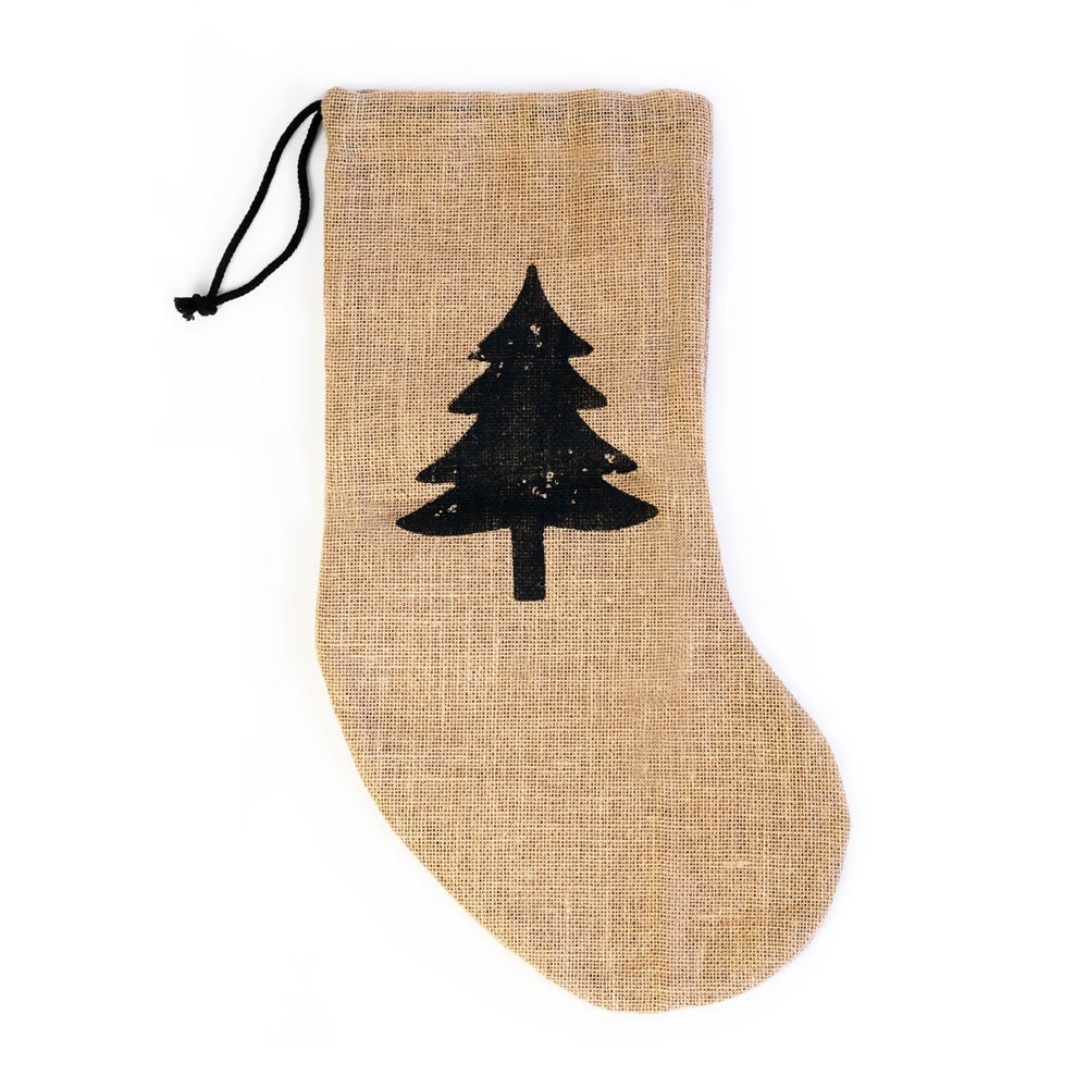 Christmas stocking - Natural jute - Perfect for small gifts