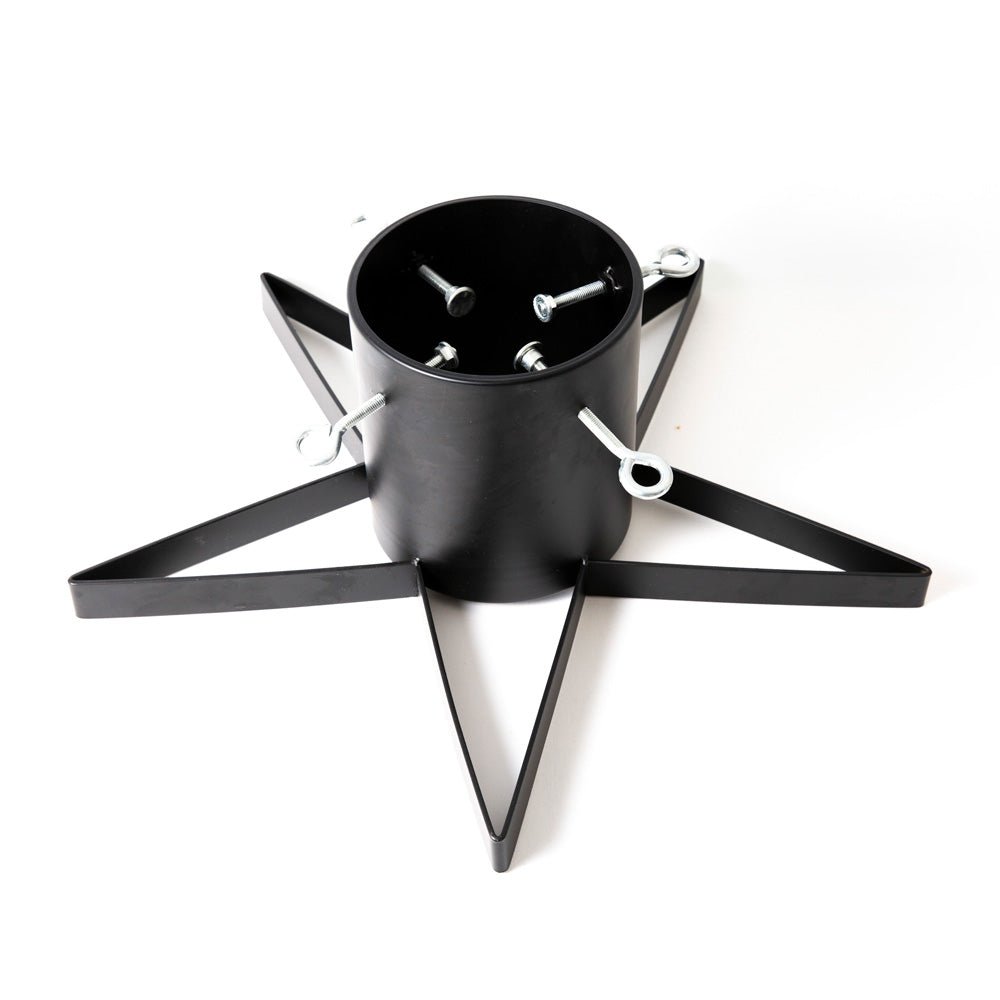 Christmas Tree Stand Star in Black Matt Metall - by Benson