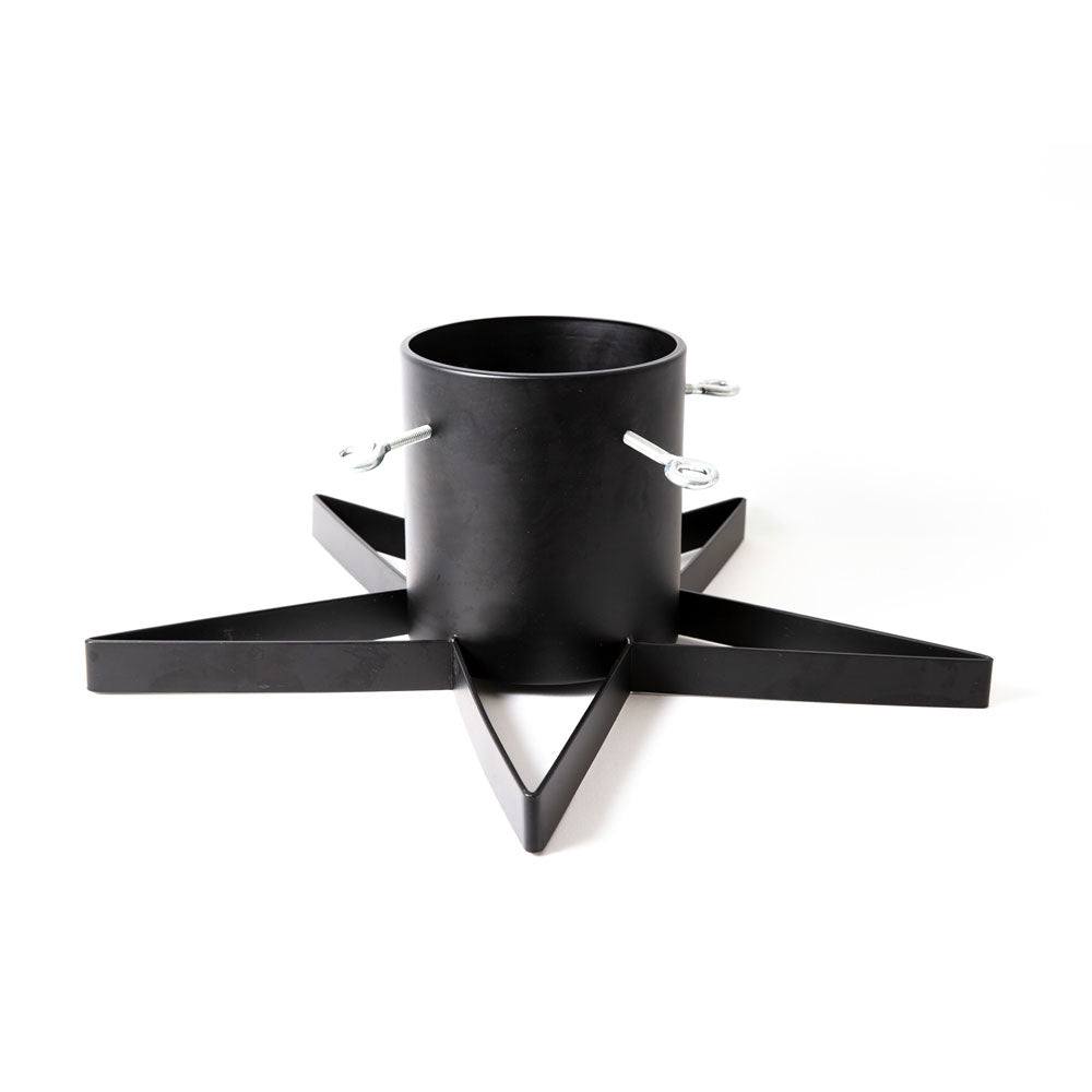 Christmas Tree Stand Star in Black Matt Metall - by Benson