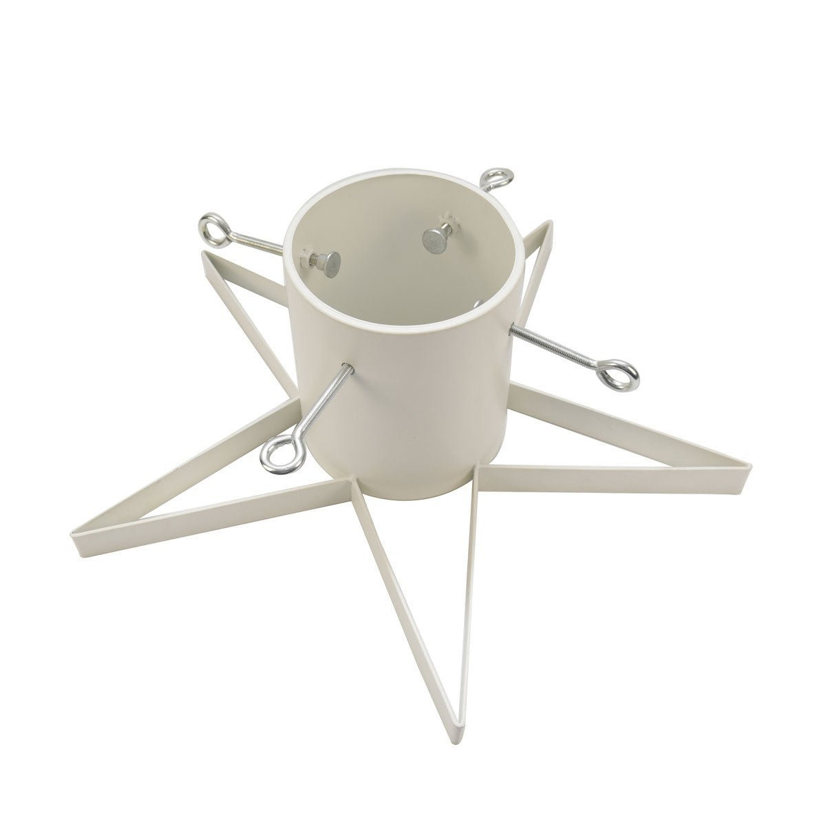 Christmas Tree Stand Star in White Matt Metall - by Benson