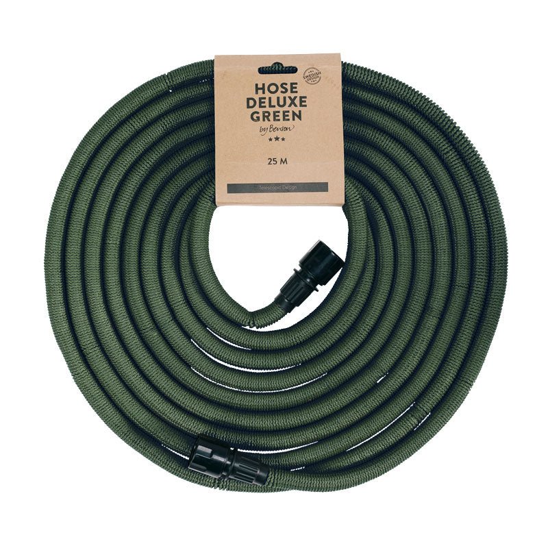 Expandable Green Textile Garden Hose Deluxe - by Benson